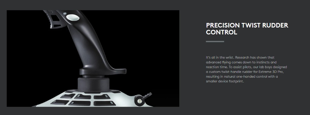 Logitech EXTREME 3D PRO USB WIRED JOYSTICK FOR PC FLIGHT SIMULATION ...