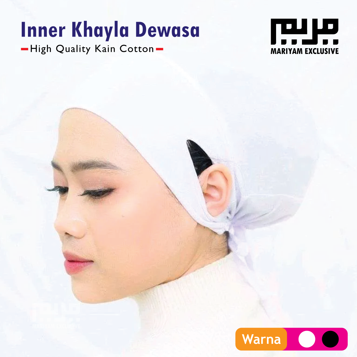 [Murah] INNER SNOWCAP KHAYLA DEWASA | ANTI SAKIT TELINGA | Inner Tudung ...