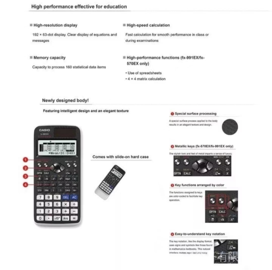 Casio Classwiz FX 991EX Original Scientific Calculator - Shopee Edition ...
