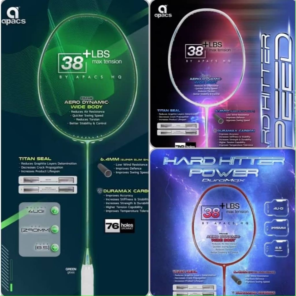 APACS HARD HITTER SERIES NEW! (POWER/CONTROL/SPEED) | Shopee Malaysia