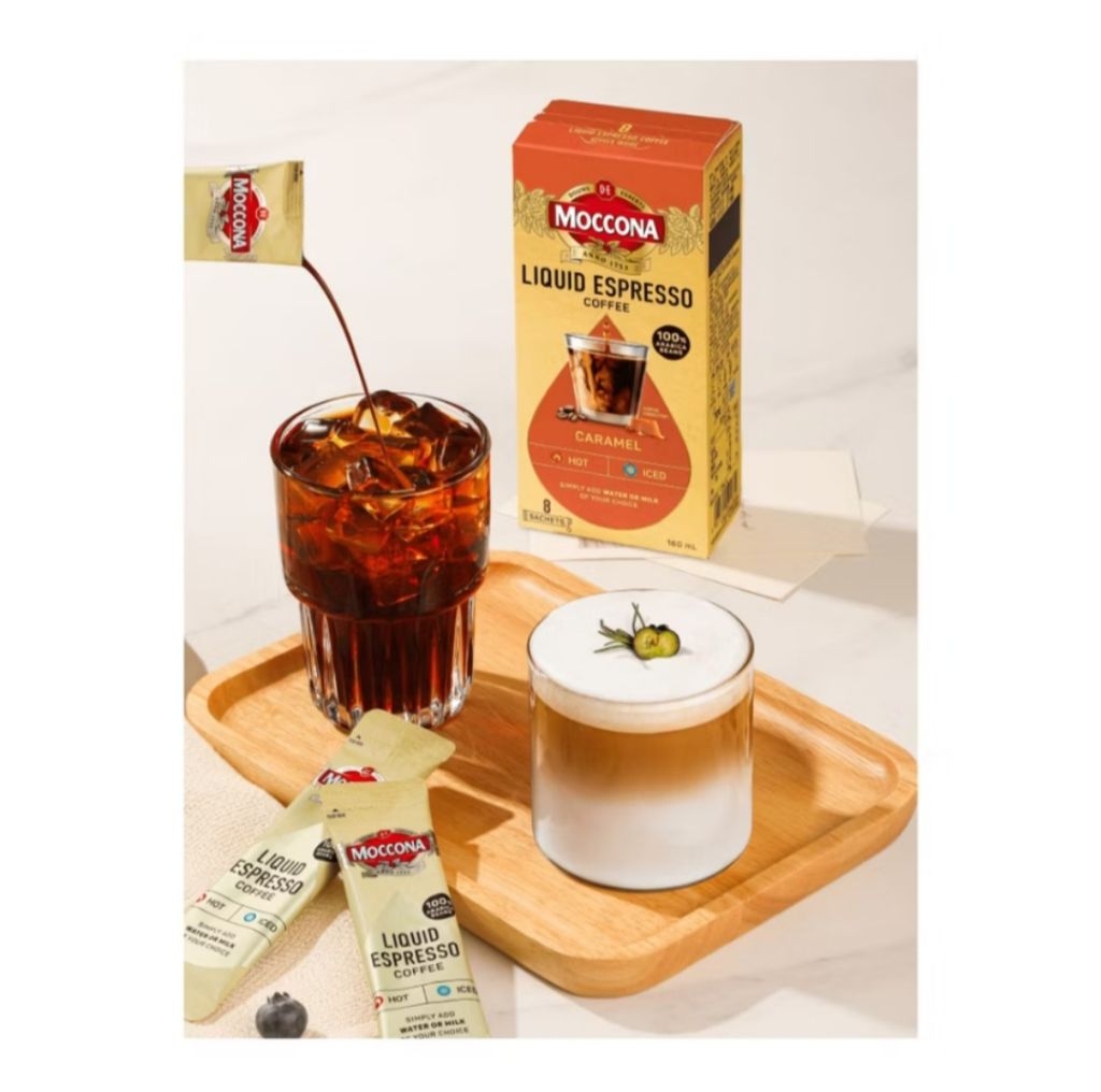 Moccona Liquid Espresso Instant Coffee (8 sachets)(20ml each)(Dark ...
