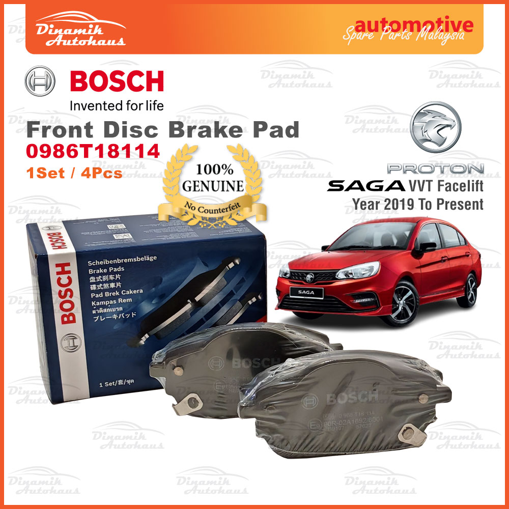 Proton Saga VVT Facelift Year 2019 To 2025 Front Disc Ceramic Brake Pad ...