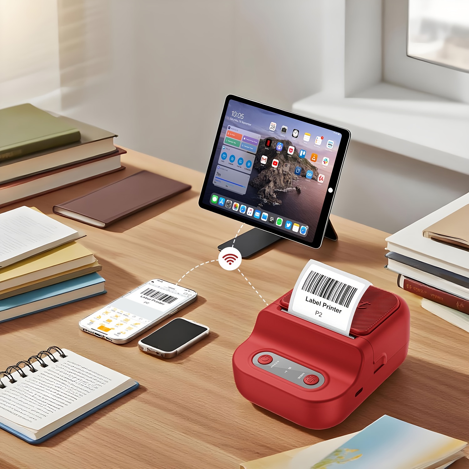 Sqinch Label Printer Portable Label Maker Mini Inkless Thermal Printer ...