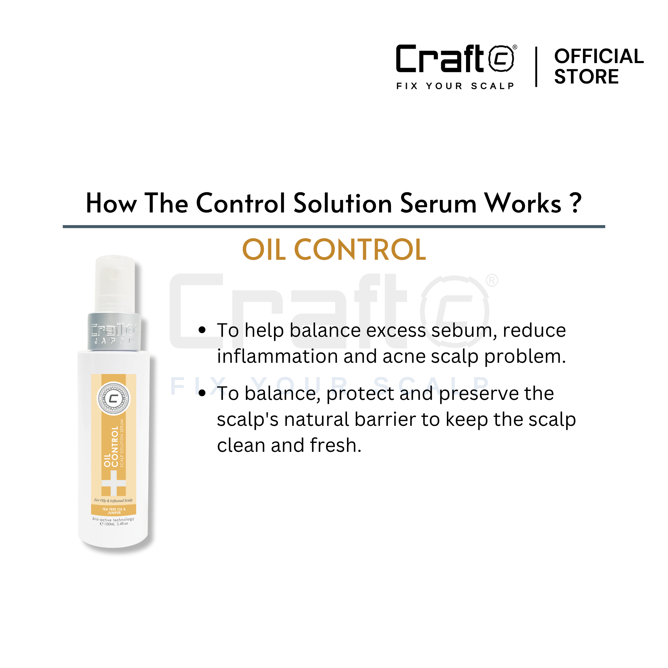 Craft Oil Control Scalp Solution Serum (100ml) | Shopee Malaysia