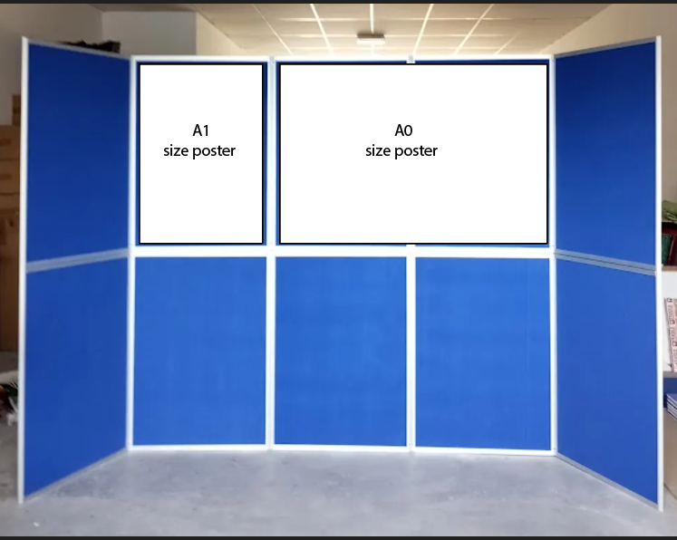 10Panel 10Ft Folding Display Board I Velcro Pin Double Sided Papan ...