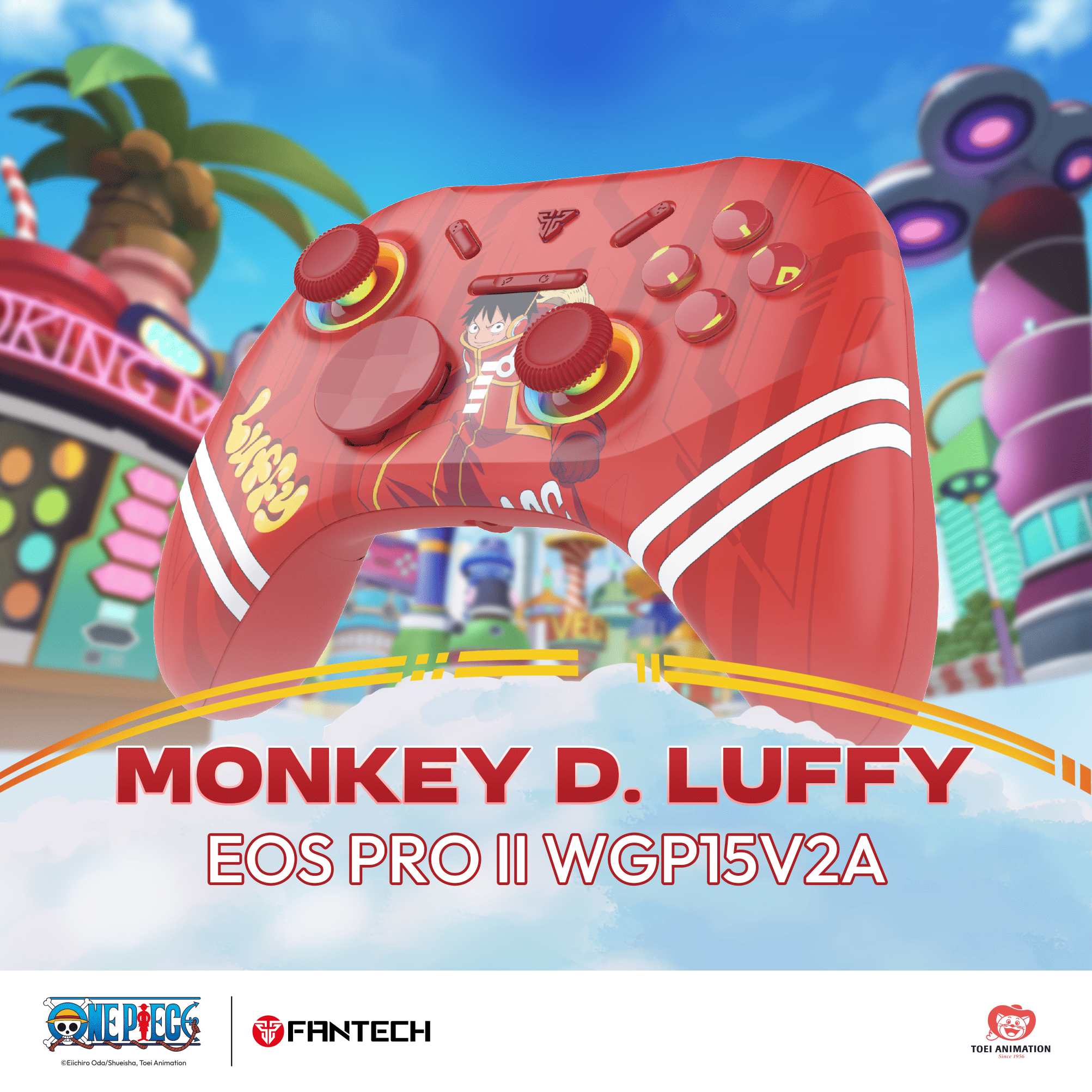 Fantech x One Piece - Luffy EOS Pro II WGP15v2A Wireless Gaming ...