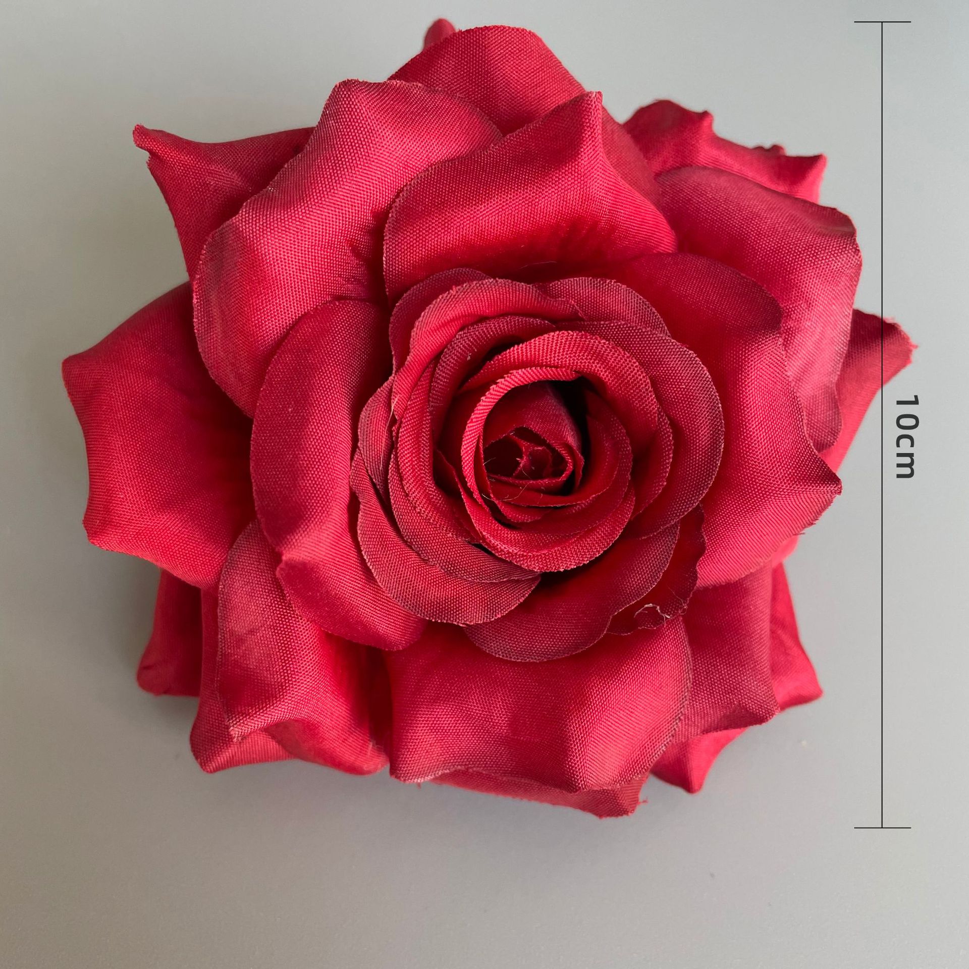 3 pcs/ 10 pcs of simulated frilled rose flower heads, suitable for ...
