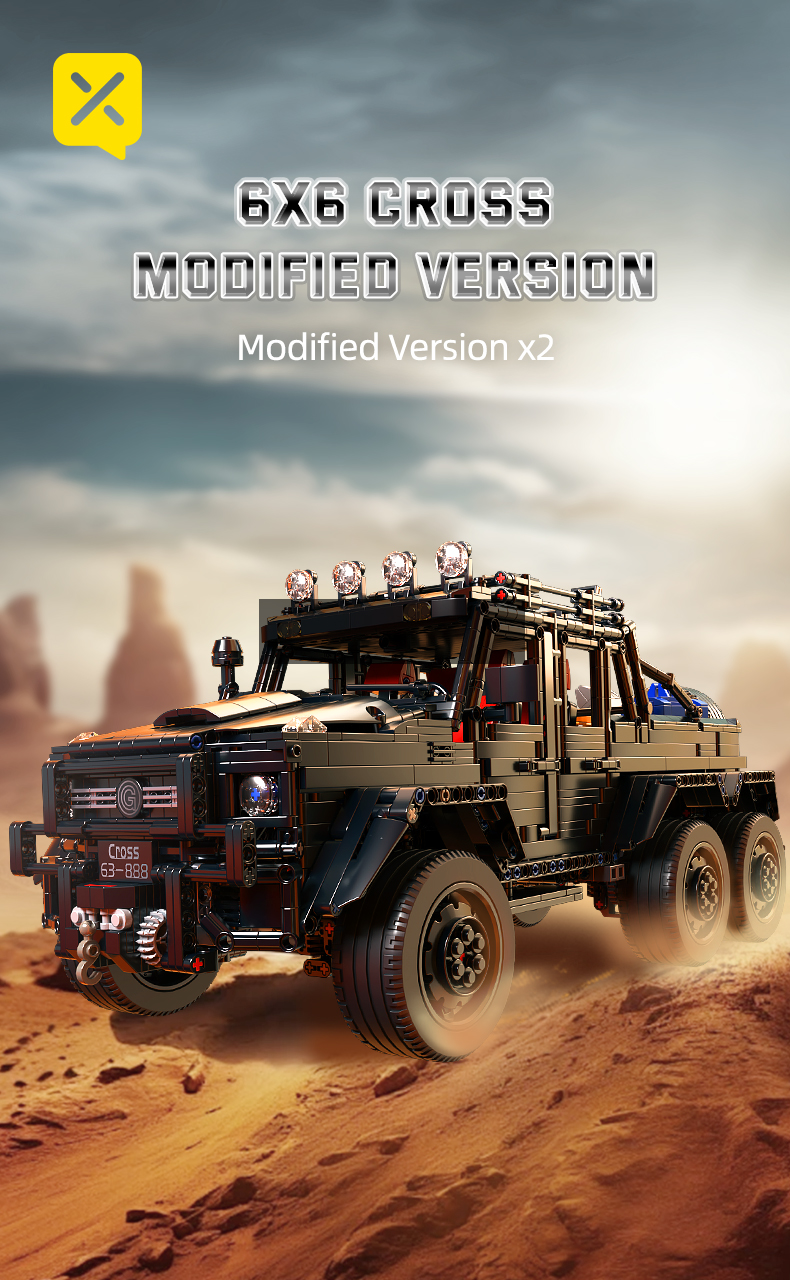 1:8 Scale G-Class Off-Road Model Building Blocks Classic Large ...