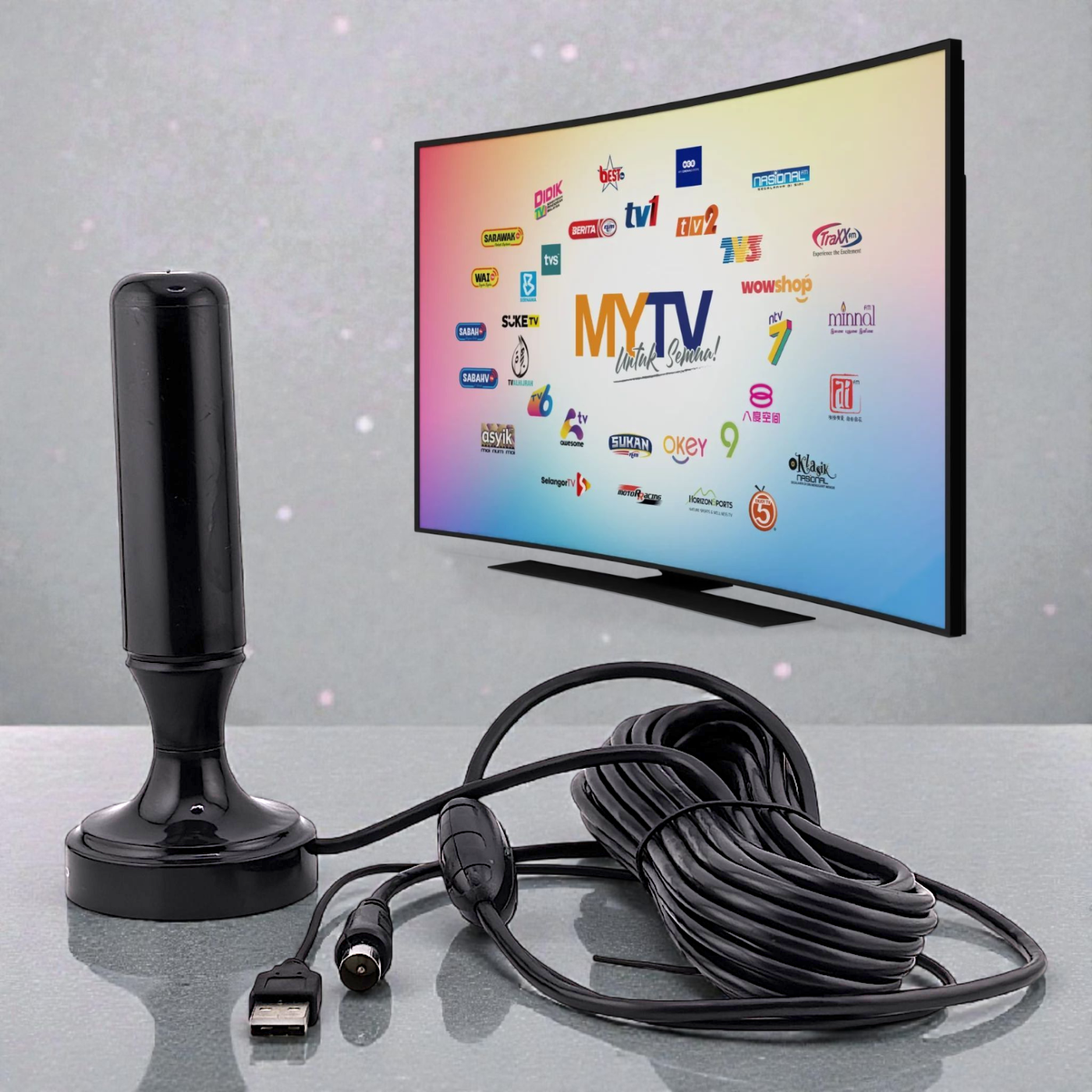 Unipro UNP-02 22dbi 8 Meter Cable UHF HDTV DVB T2 Mytv brand Freeview ...