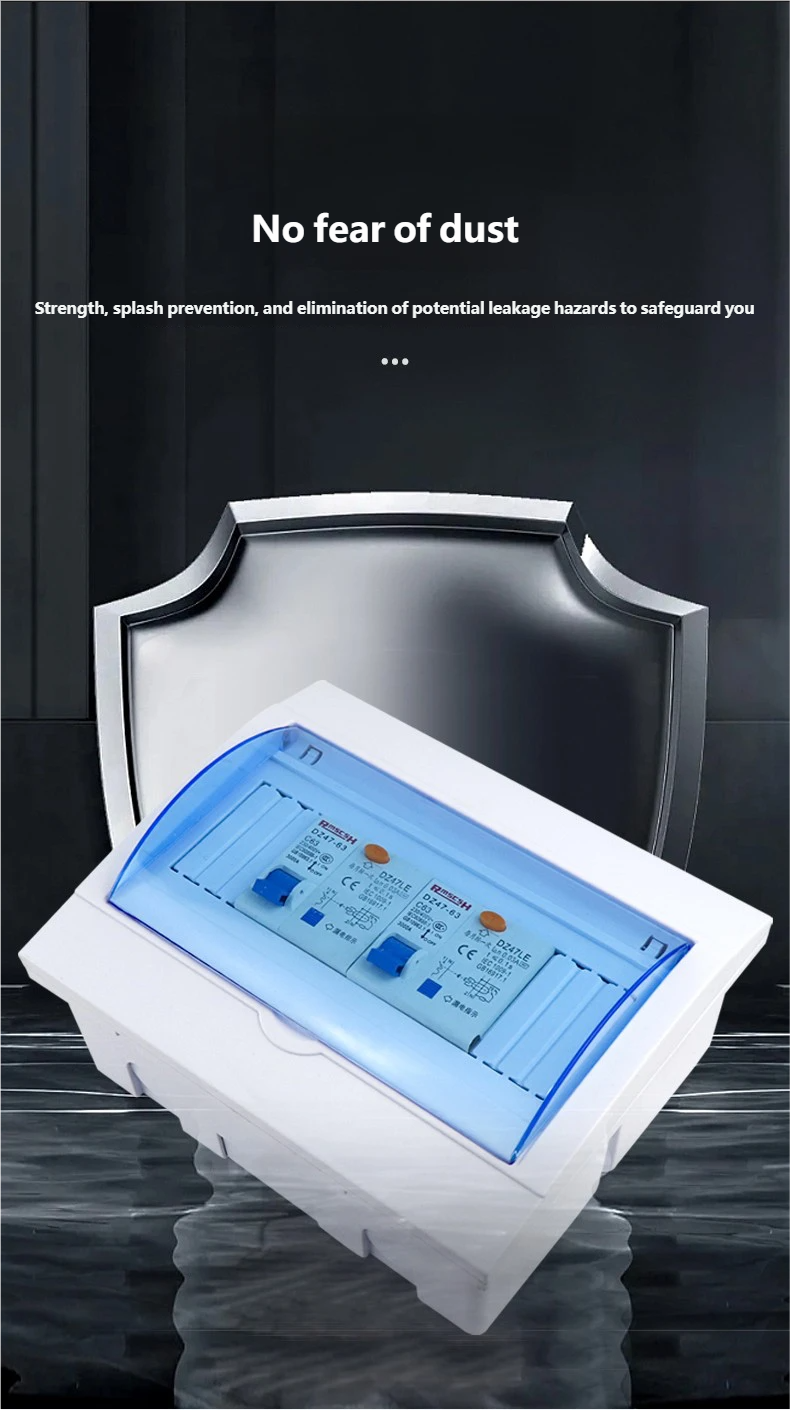 Waterproof plastic distribution box (surface or recessed), ABS plastic ...