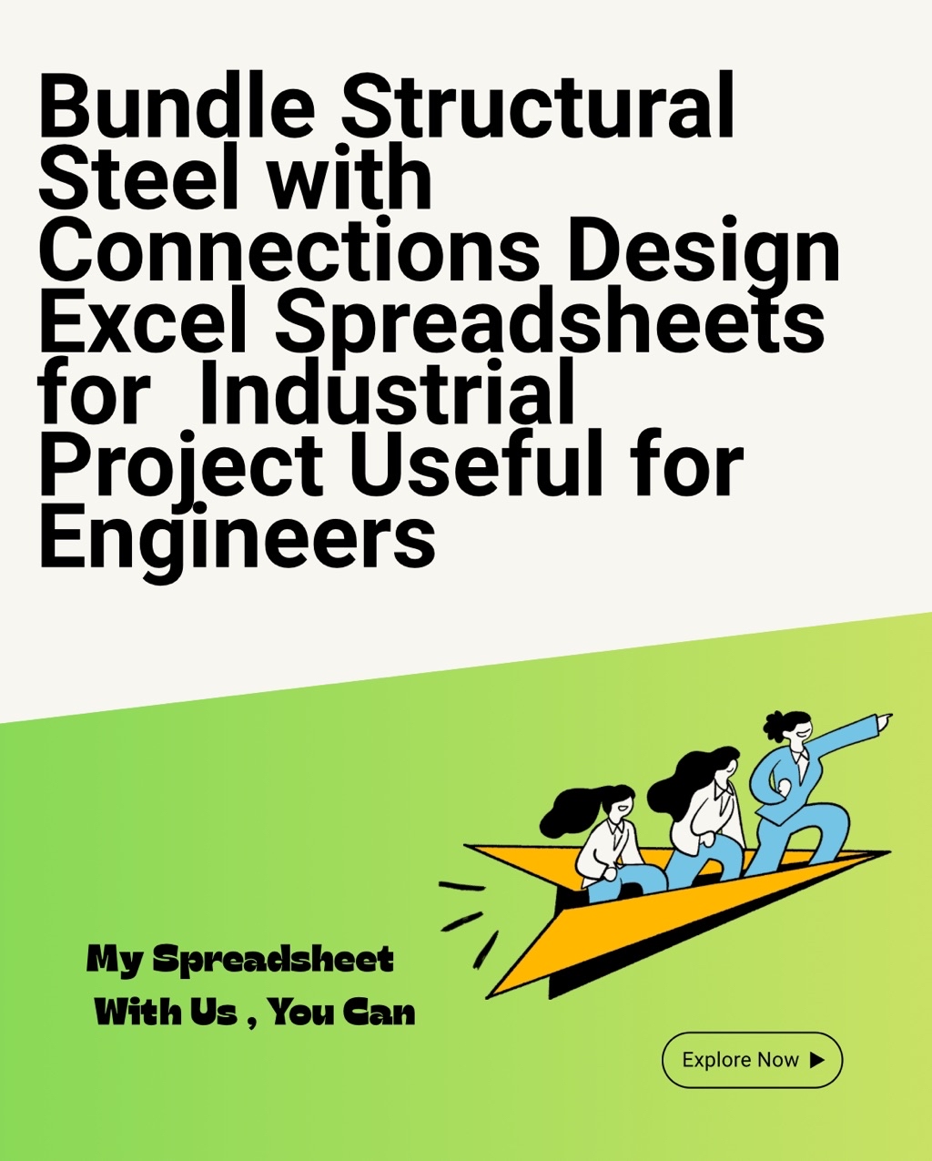 Bundle Structural Steel with Connections Design Excel Spreadsheets for ...
