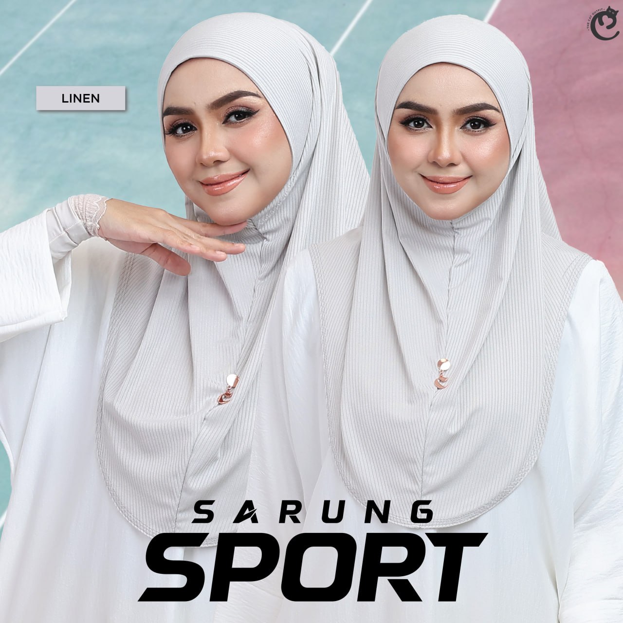 TUDUNG SARUNG SPORT RIBBED LINING ~ KAIN ORGANIC RIBBED PREMIUM ...