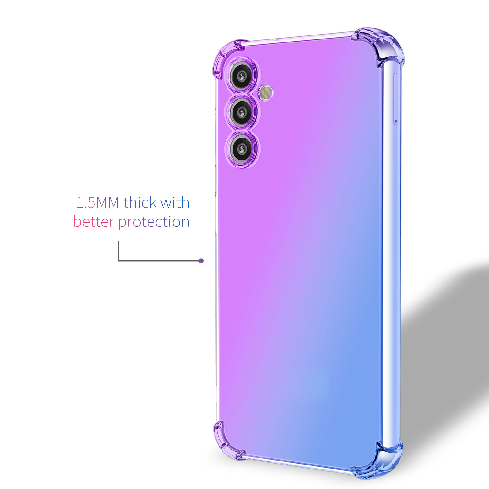 Samsung Galaxy M14 5G A24 Rainbow Shockproof Case Cover Back TPU ...