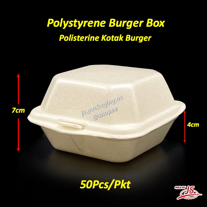 Bekas Polisterin Kotak Bungkus Burger Polystyrene Foam Burger Box ...