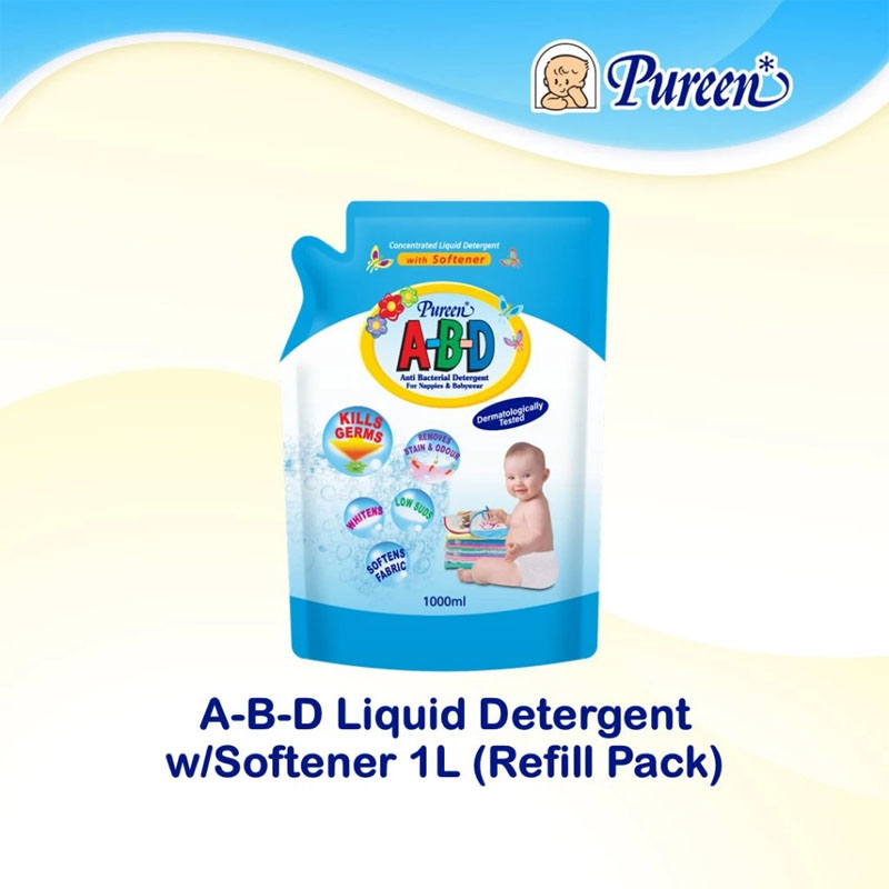 Pureen A-B-D Concentrated Liquid Detergent Softener 1000ml Anti ...