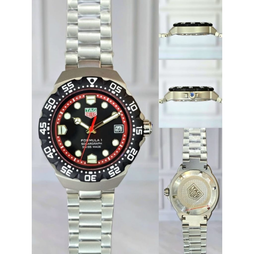 Hot Quailty Heuer Women 38 mm Lades Formula Solargraph jam perempuan ...