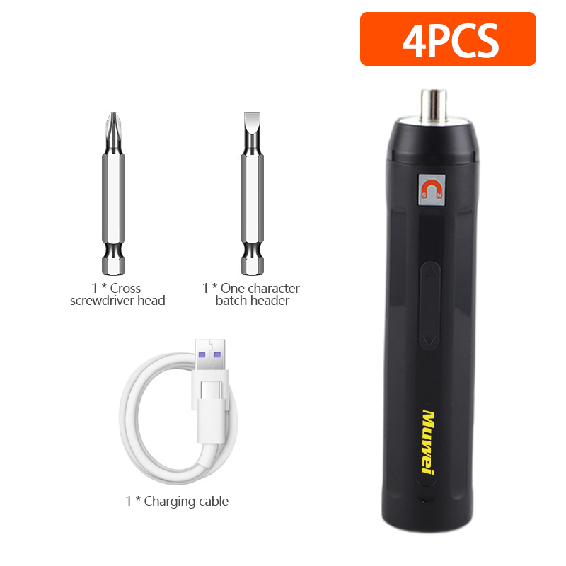 USB Rechargeable Electric Screwdriver 3.7V Cordless Hand Drill Wireless ...
