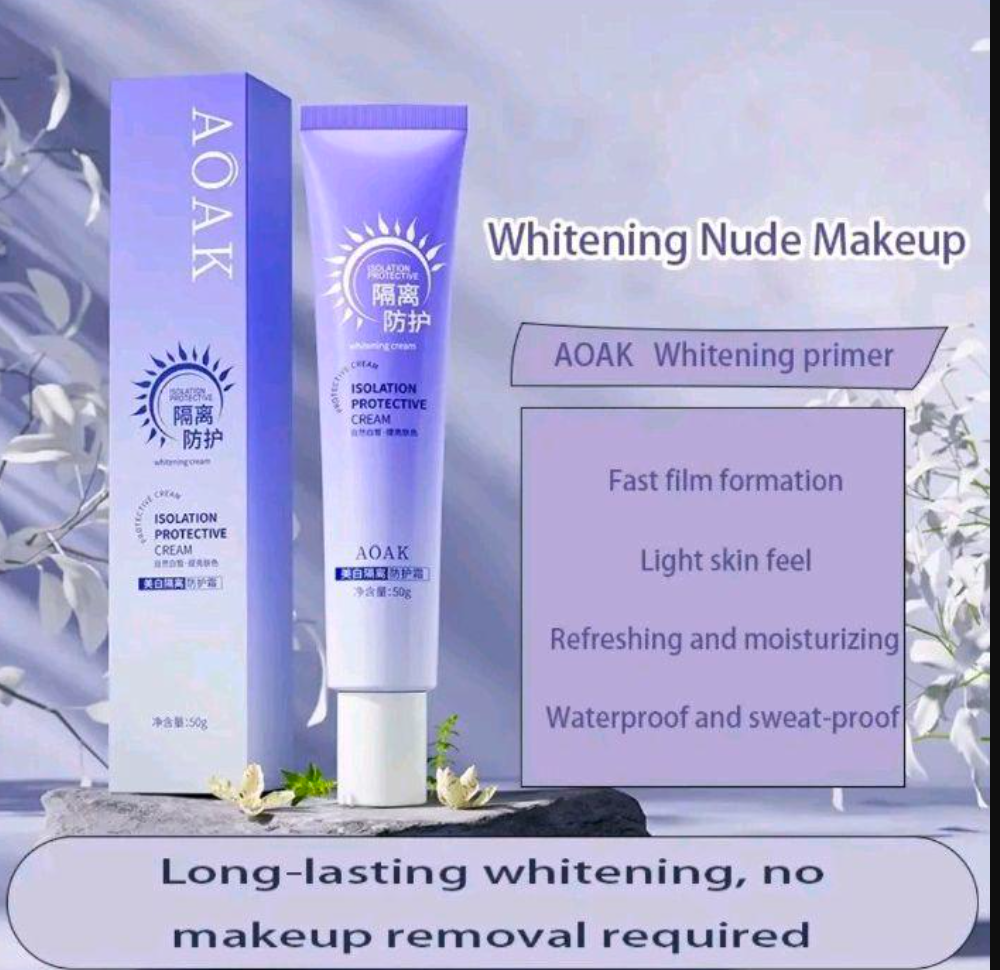 AOAK Whitening Isolation Cream Pelindung Kulit Wajah Dengan ...