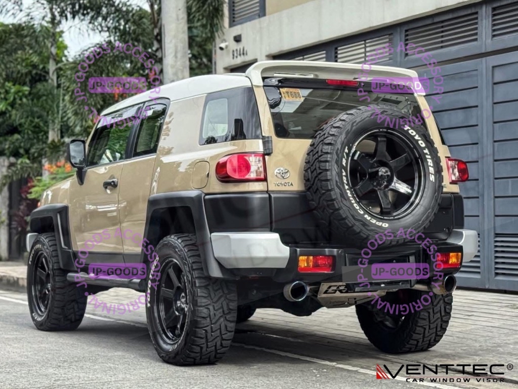 Toyota FJ Cruiser 2008-Above Venttec Door Visor / Window Vent Visors ...