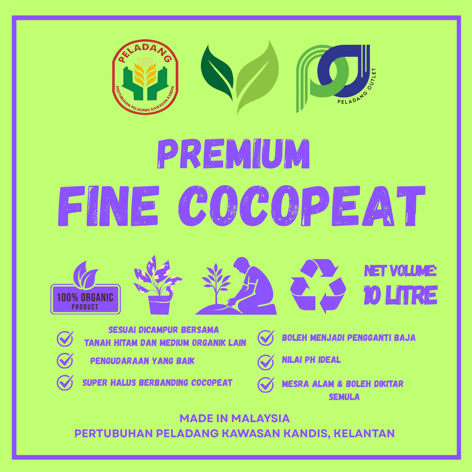 COCOPEAT SUPER FINE / BUY 1 FREE 1 / SABUT KELAPA SUPER HALUS PELADANG ...
