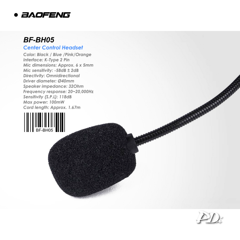 BAOFENG Center Control Headset (Complete Set) BF-BH05 | Shopee Malaysia