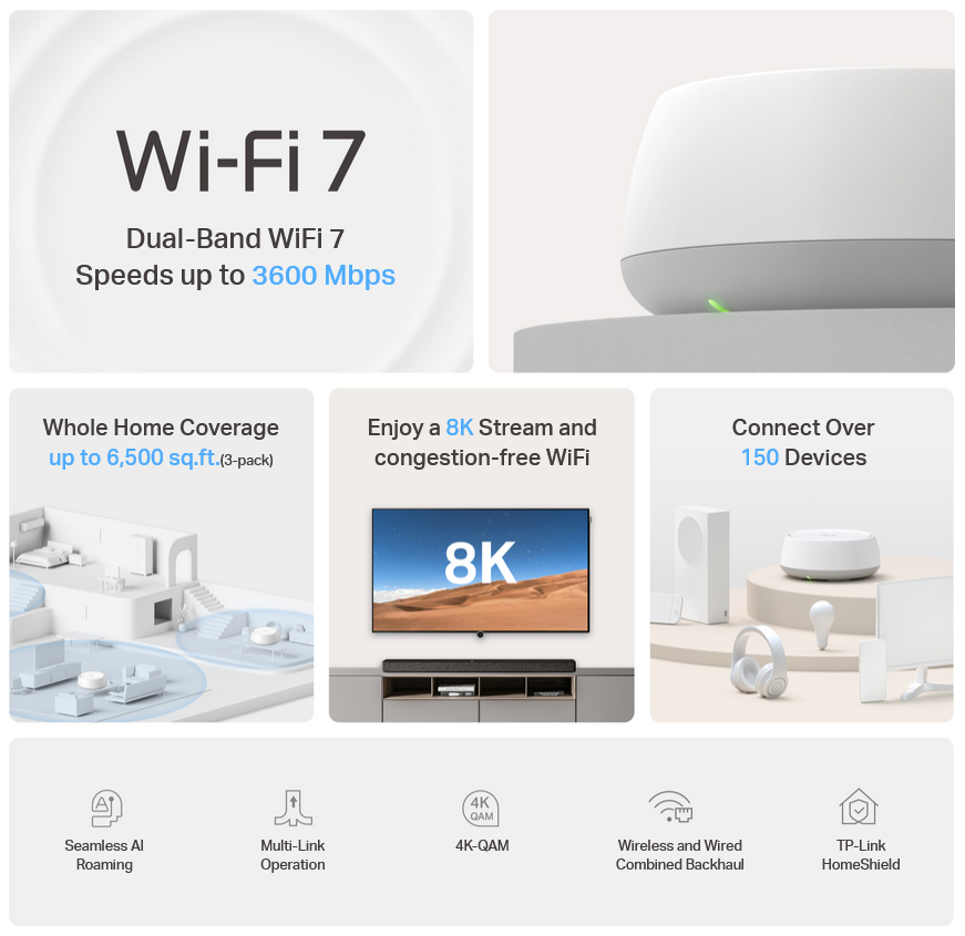 TP-Link Deco BE22 BE3600 Whole Home Mesh WiFi 7 System | Shopee Malaysia