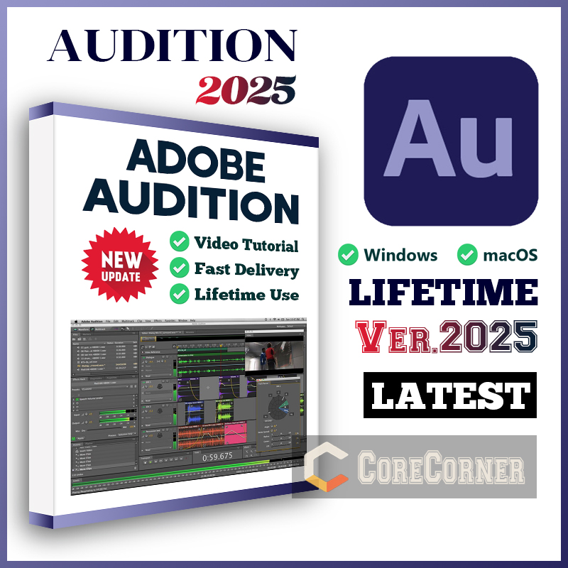 Adobe Audition 2025 For Mac/Windows Lifetime Easy Install | Shopee Malaysia