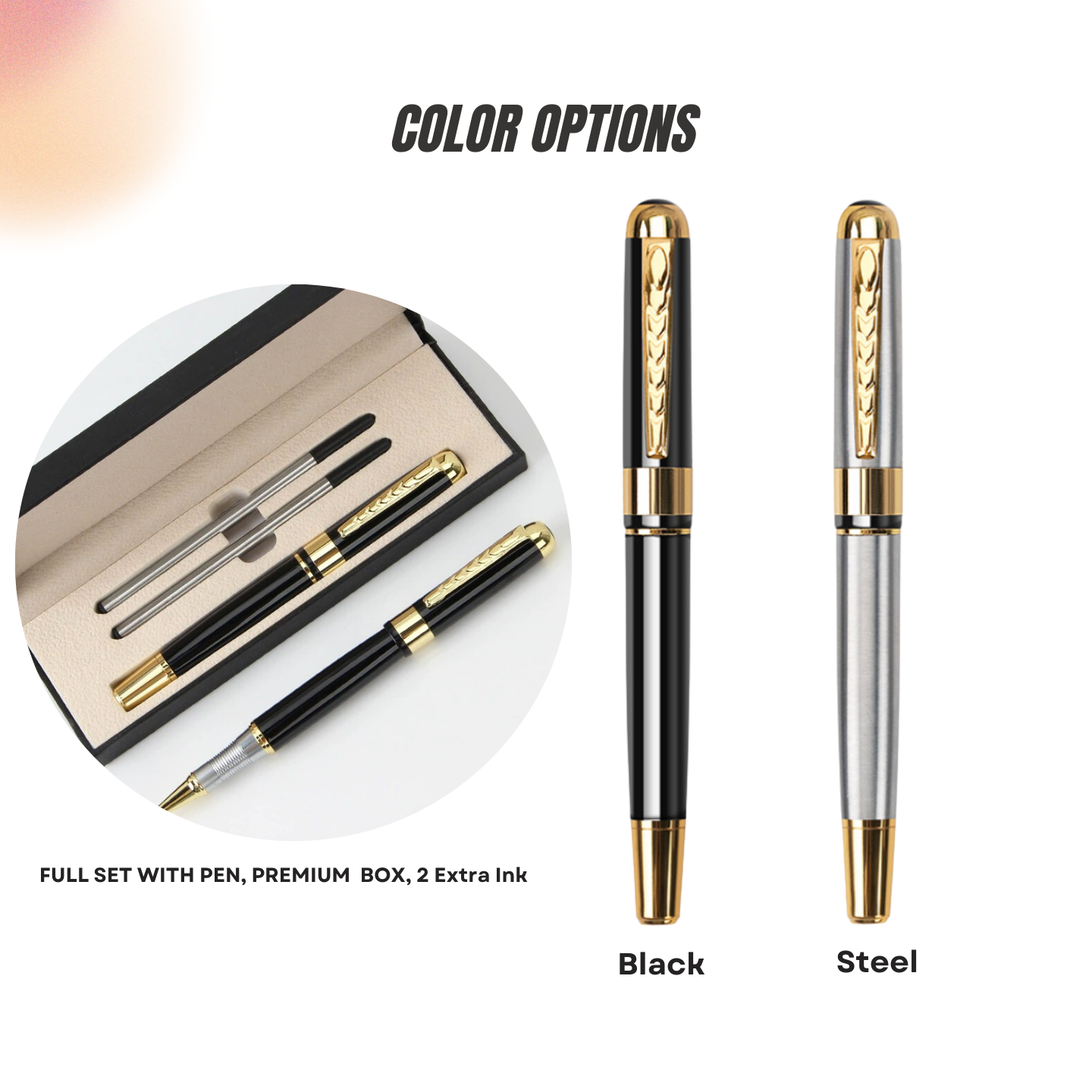 Business Signature Roller ball Pen Engrave Custom Name Pen Murah ...