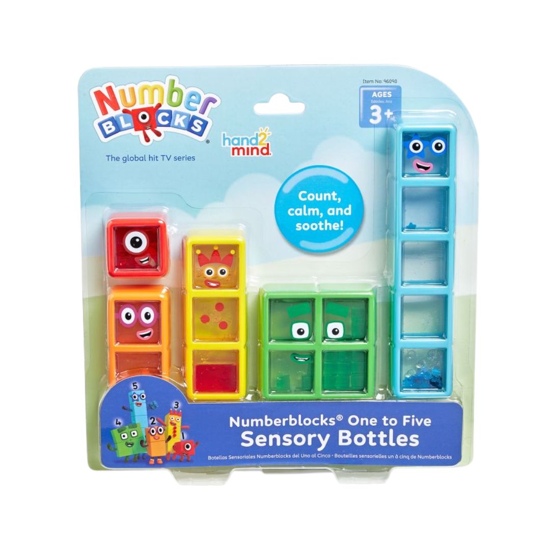 Numberblocks One to Five Sensory Bottles by hand2mind - Age 3+, Sensory ...