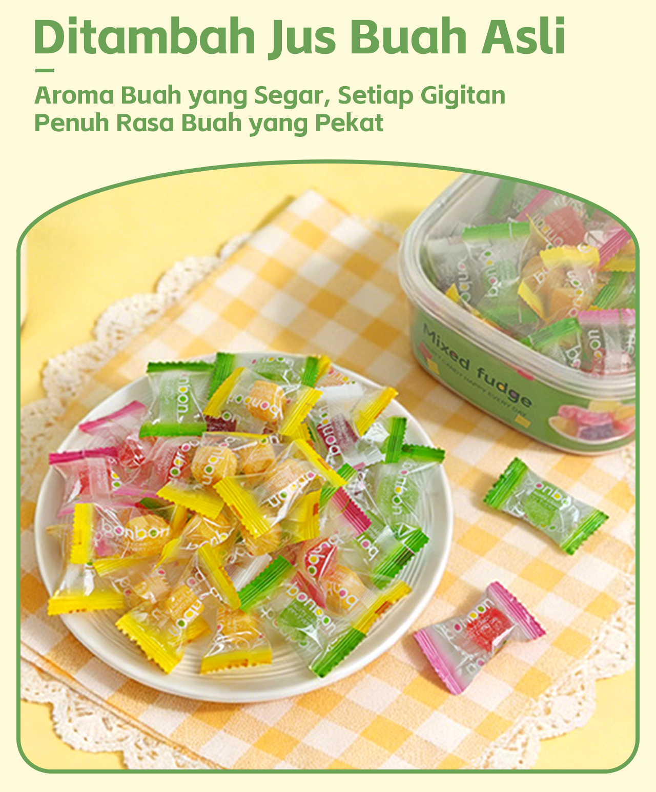 COD Mixed fudge candy Kotak Mudah Disimpan Halal,Terdapat dalam ...
