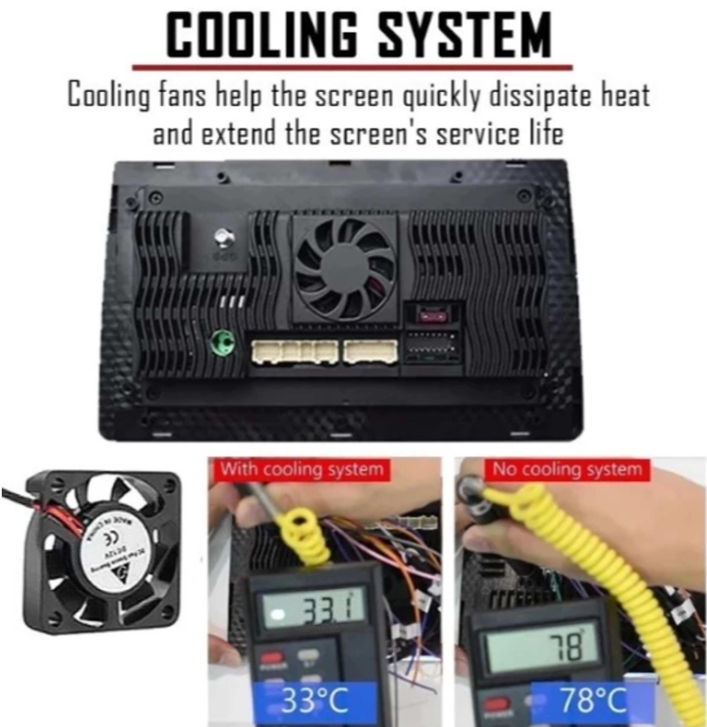 [Cooling Fan System] VAN TOYOTA HIACE~ 4+64gb Android Player with Apple ...