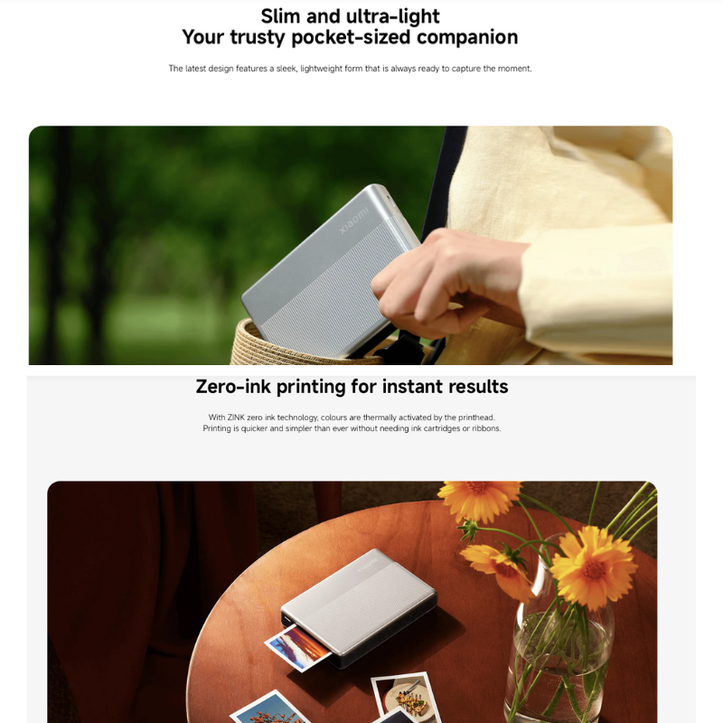 Xiaomi Portable Photo Printer 1S | Shopee Malaysia
