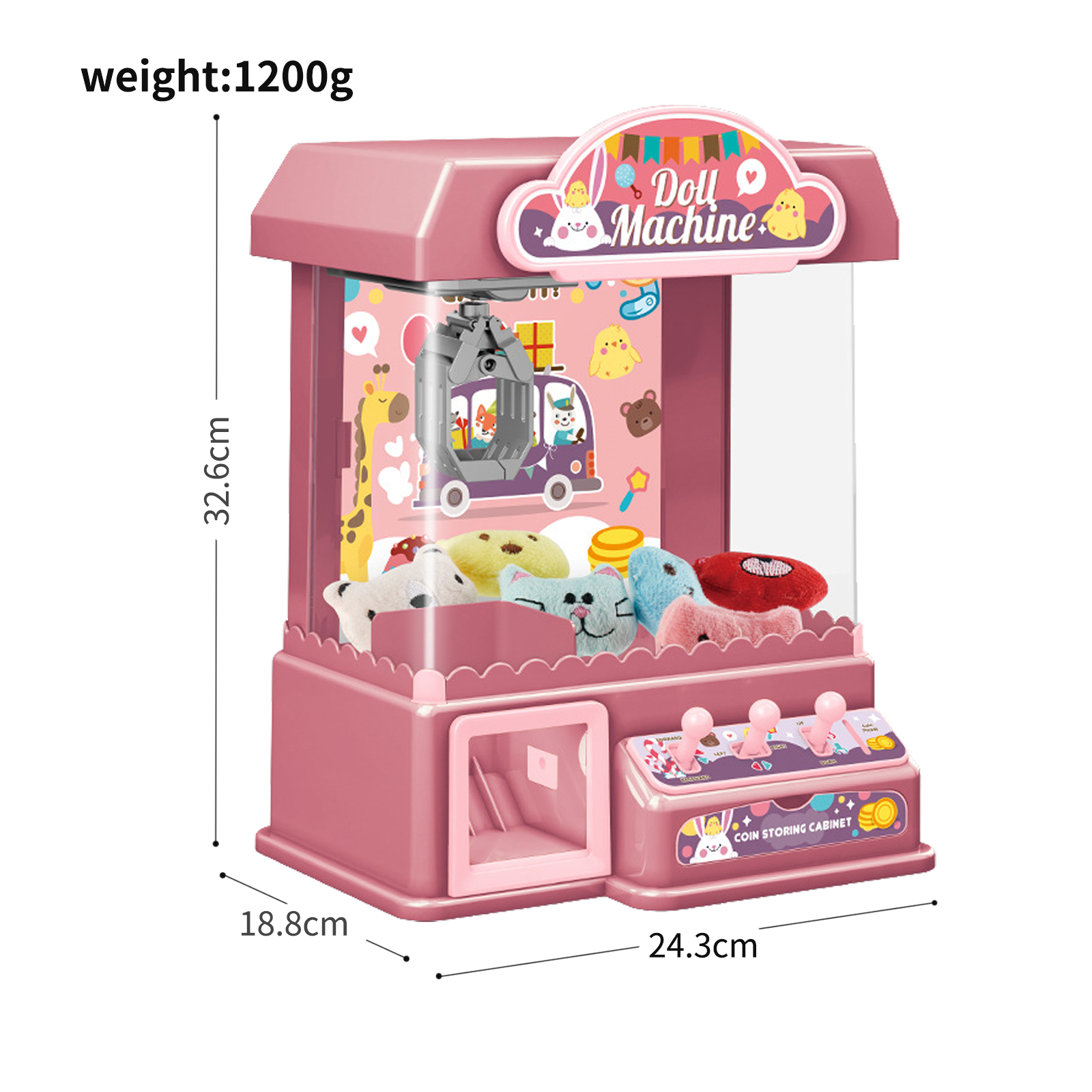 Kids Claw Machine Toys Kids Large Claw Machine Children Birthday Gift ...