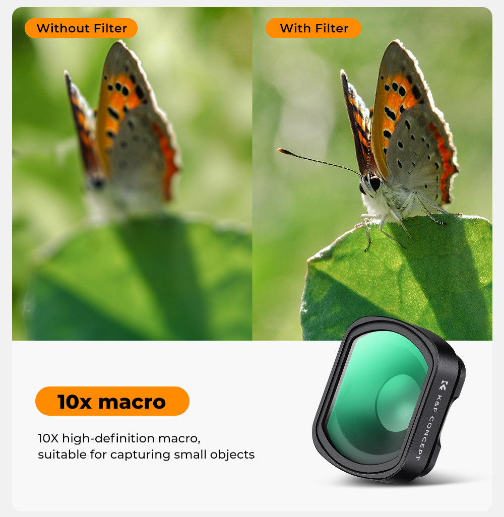 K&F CONCEPT Wide-Angle Anamorphic Lens Filter For DJI Osmo Pocket 3 0 ...