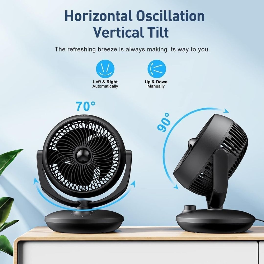 Midea Kipas Meja Table Circulation Fan (6") 3 Blade MFG150M0APB ...