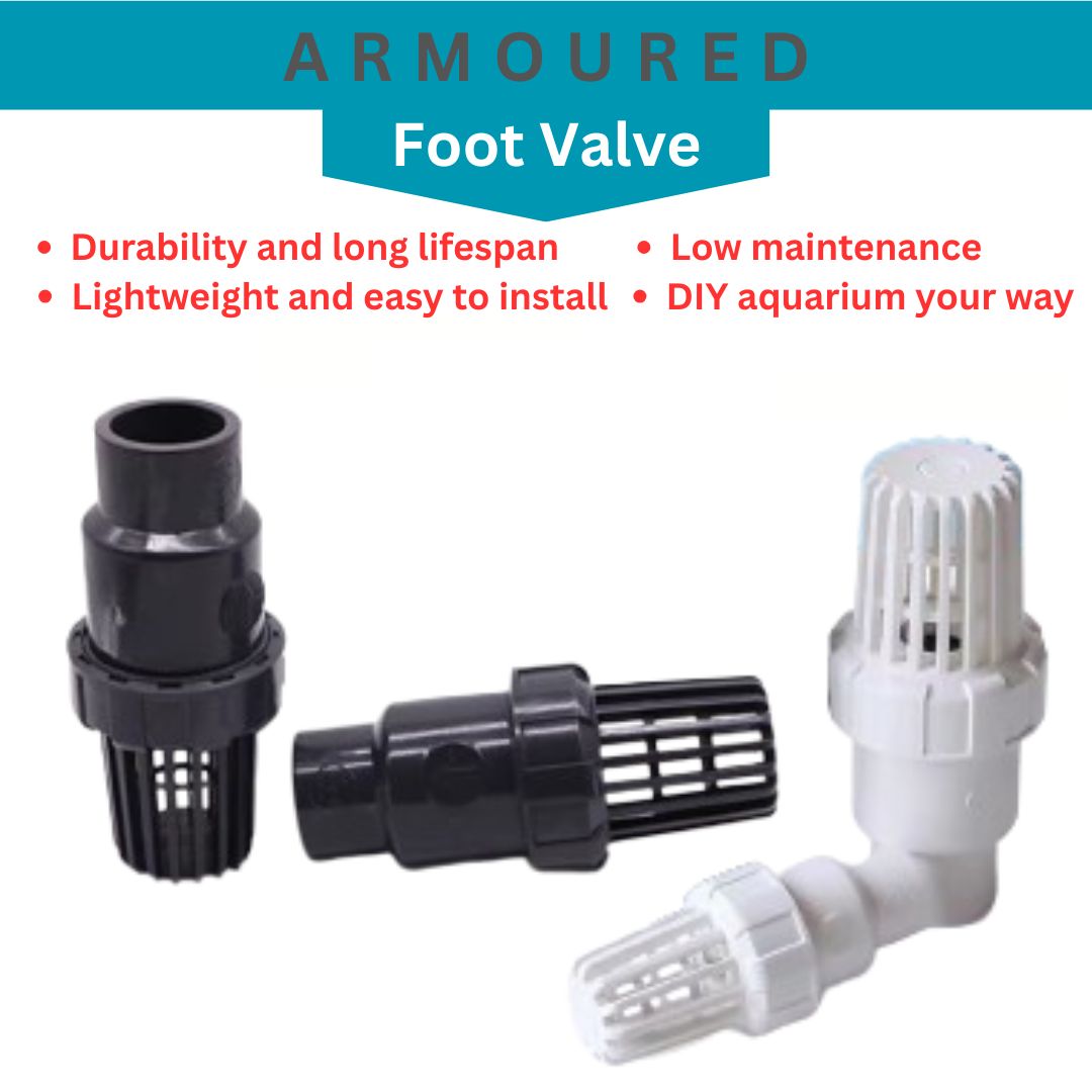 PVC Foot Valve Check One Way Non Return Water Inlet for Aquarium Fish ...