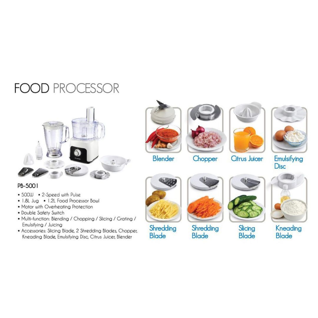 PENSONIC Mesin Pengisar Makanan Food Processor PB-5001 | Shopee Malaysia