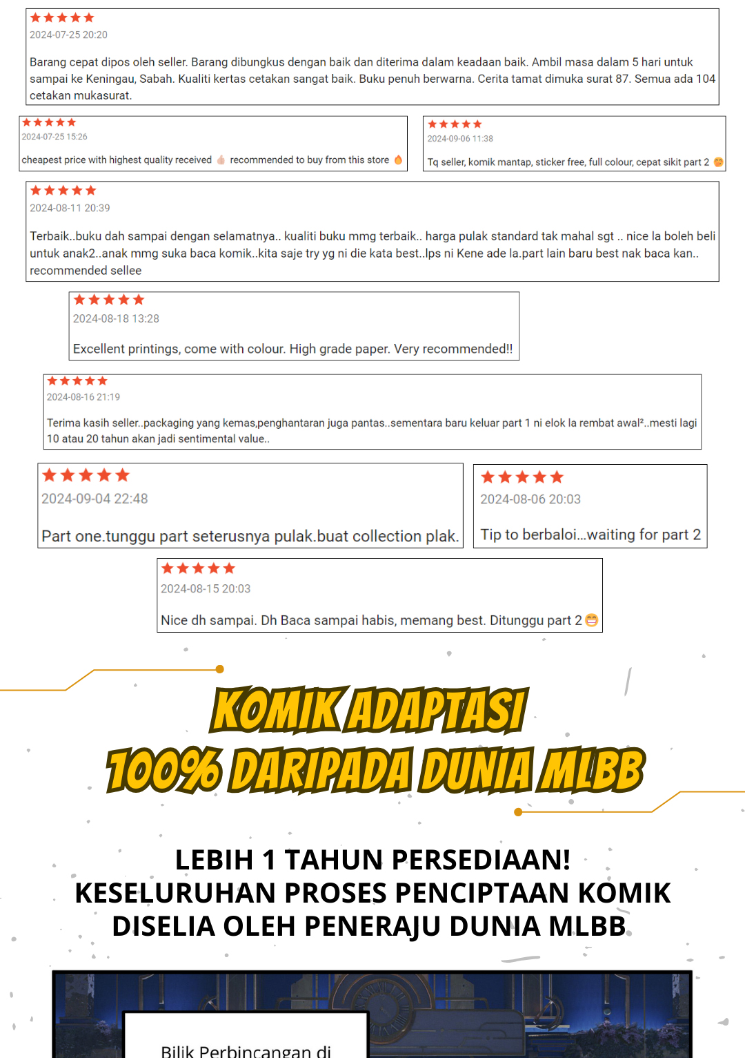 Buku Rasmi Komik MLBB Outlaw Part 6 Comic Book Mobile Legends Bang Bang ...