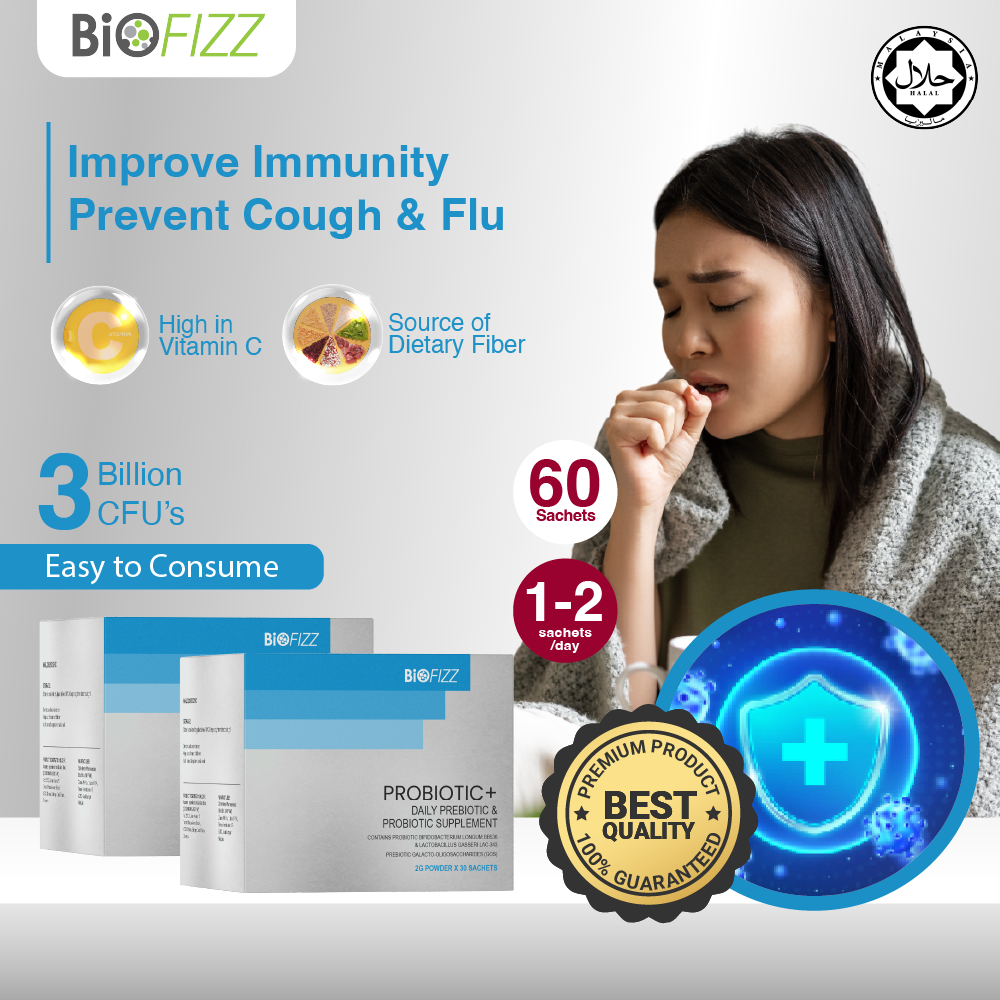 [Digestive Health] BIOFIZZ Halal Probiotic+ (Probiotic + Prebiotic ...