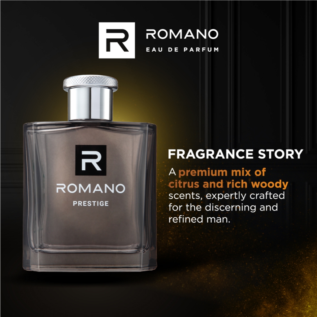 ROMANO EDP Prestige 100ml | Longer Lasting Modern Perfume | Minyak ...