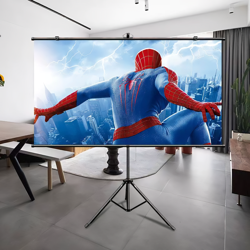 Projector Screen Skrin Projektor 16:9 3D 4K LCD Projector Screen With ...