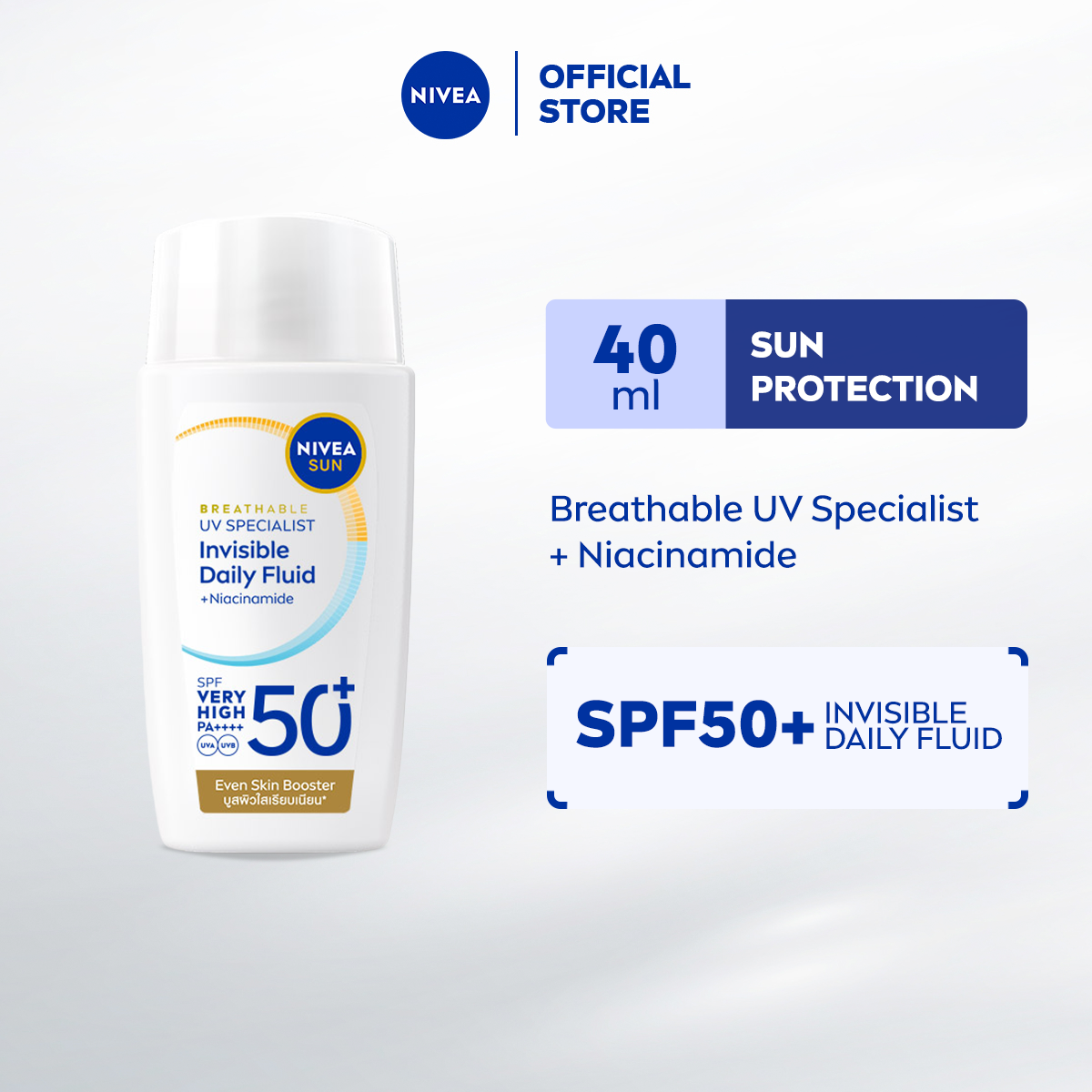 NIVEA Derma UV Invisible Daily SPF 50+ PA++++ 40ml / Sunscreen ...