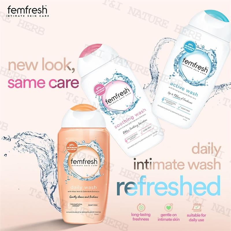 Femfresh cleaning care solution, daily cleaning, exercise soothing ...
