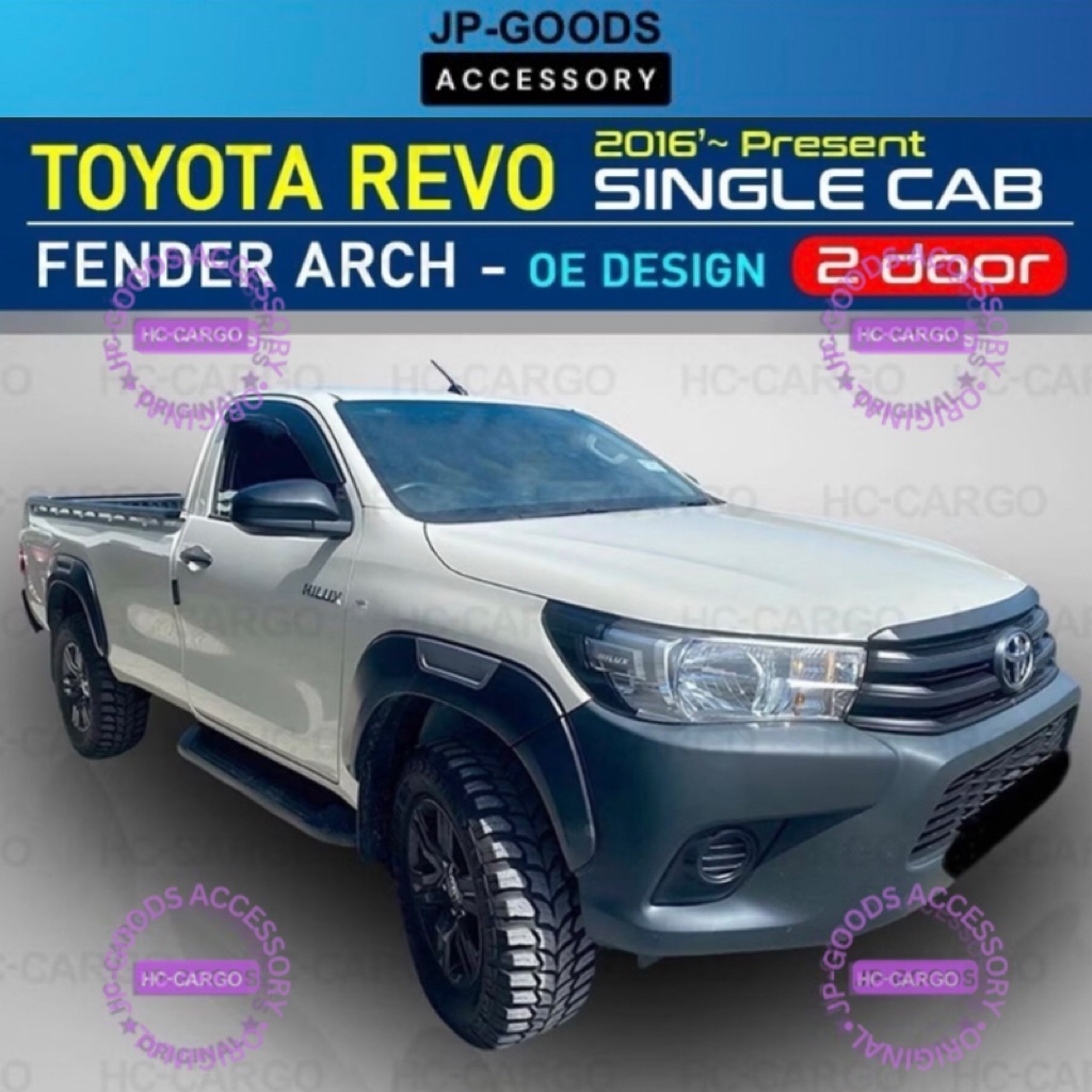 Toyota Hilux Revo 2016 - 2025 Single Cabin Cab 2 Door Fender Flare OEM ...