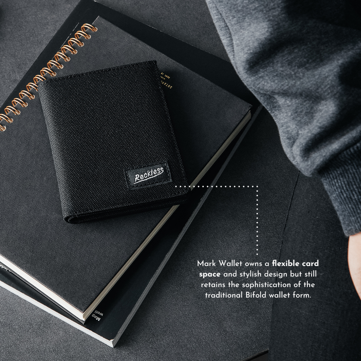 Reckless Mark Wallet Unisex - Bifold Wallet - Water Repellent Polyester ...