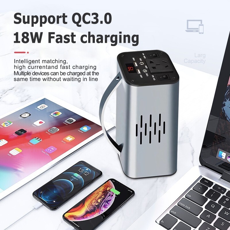Portable Sola Power Station 350W/220V Super Fast Charging 109600mAh Big ...