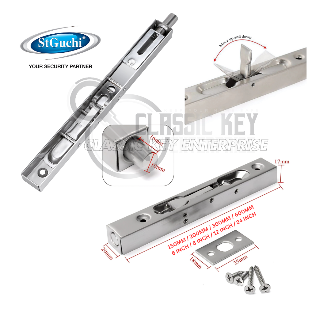 St Guchi Flush Bolt Box Type SGDB-35606 / SGDB-35608 / SGDB-35612 ...