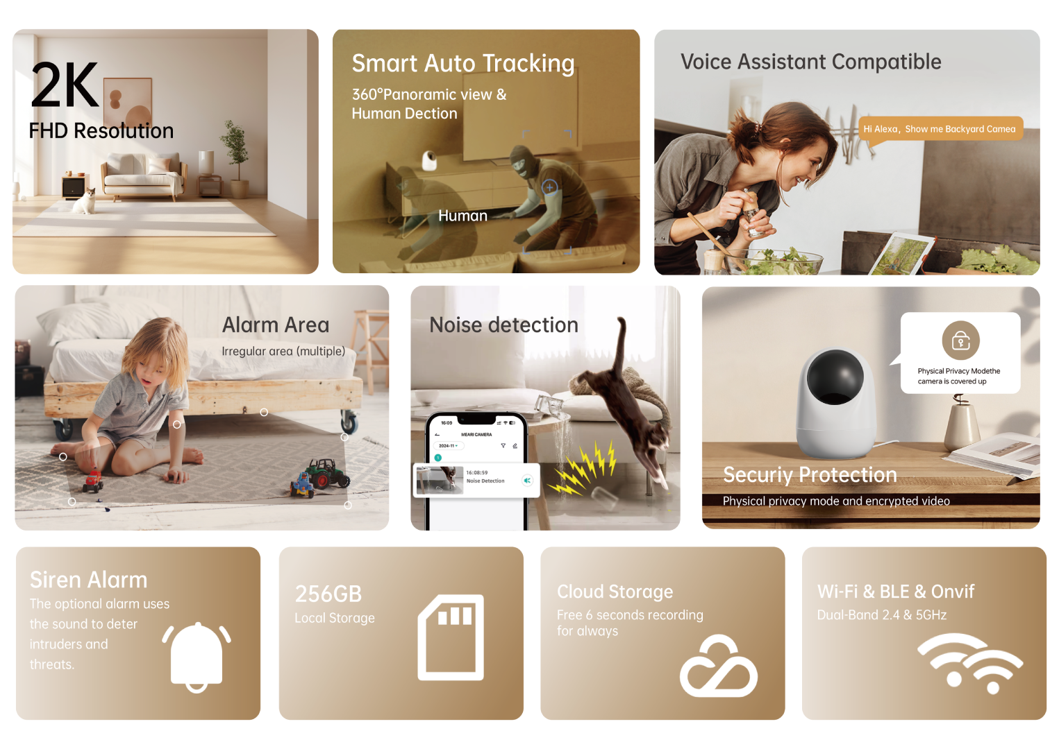 Meari S1 2K 3MP WiFi CCTV Camera | Smart Indoor Security Camera ...