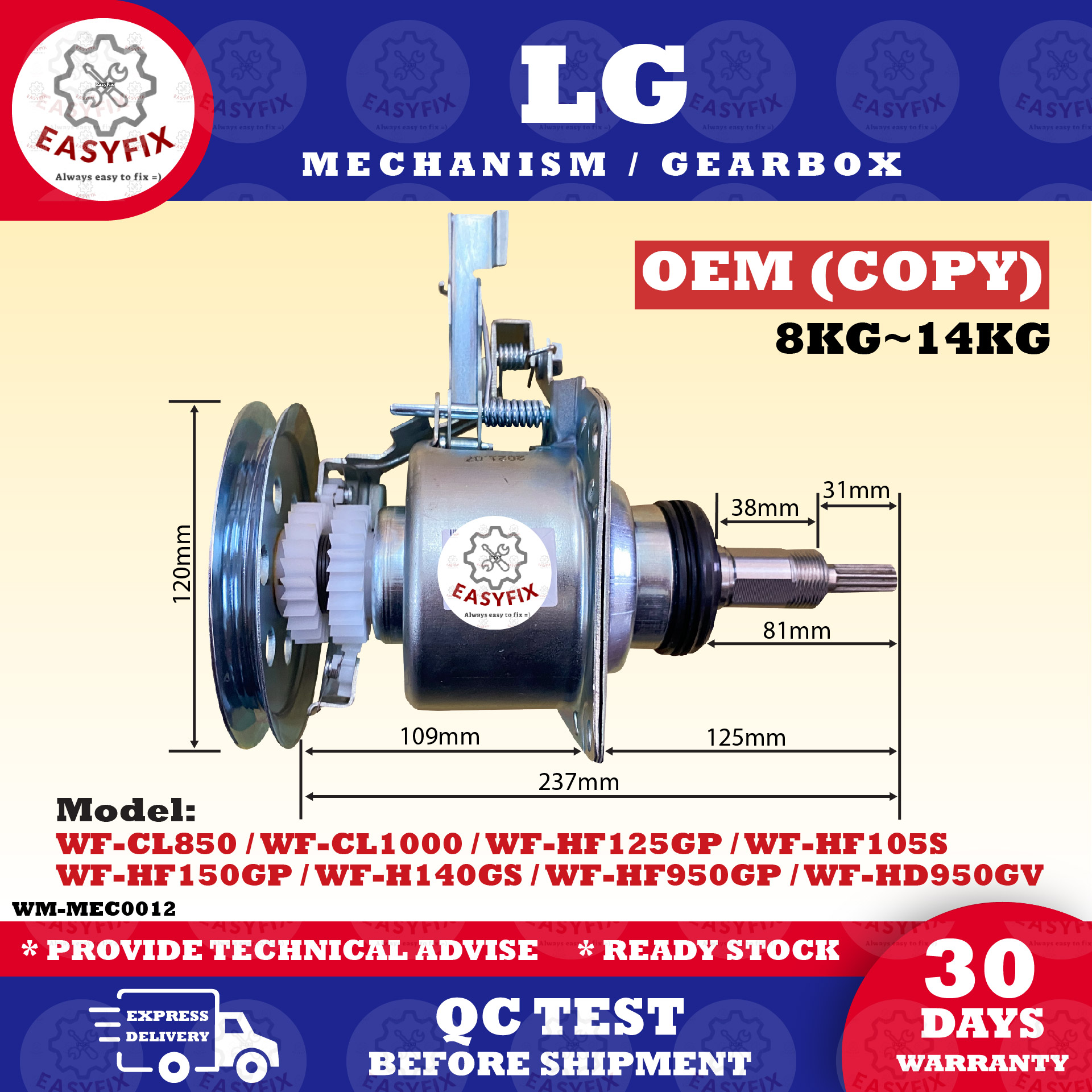 WF-CL850 WF-CL1000 WF-HF125GP WF-HF105S WF-HF150GP WF-H140GS WF-HF950GP ...
