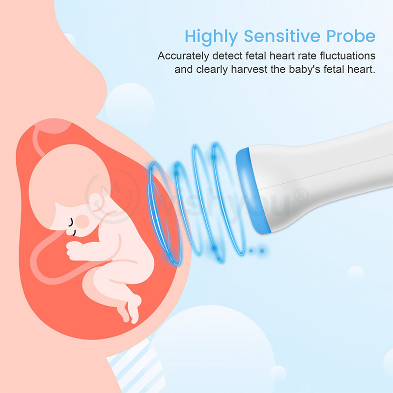 【24H】Upgraded 3.0MHz Fetal Doppler Baby Heartbeat Detector Monitor ...